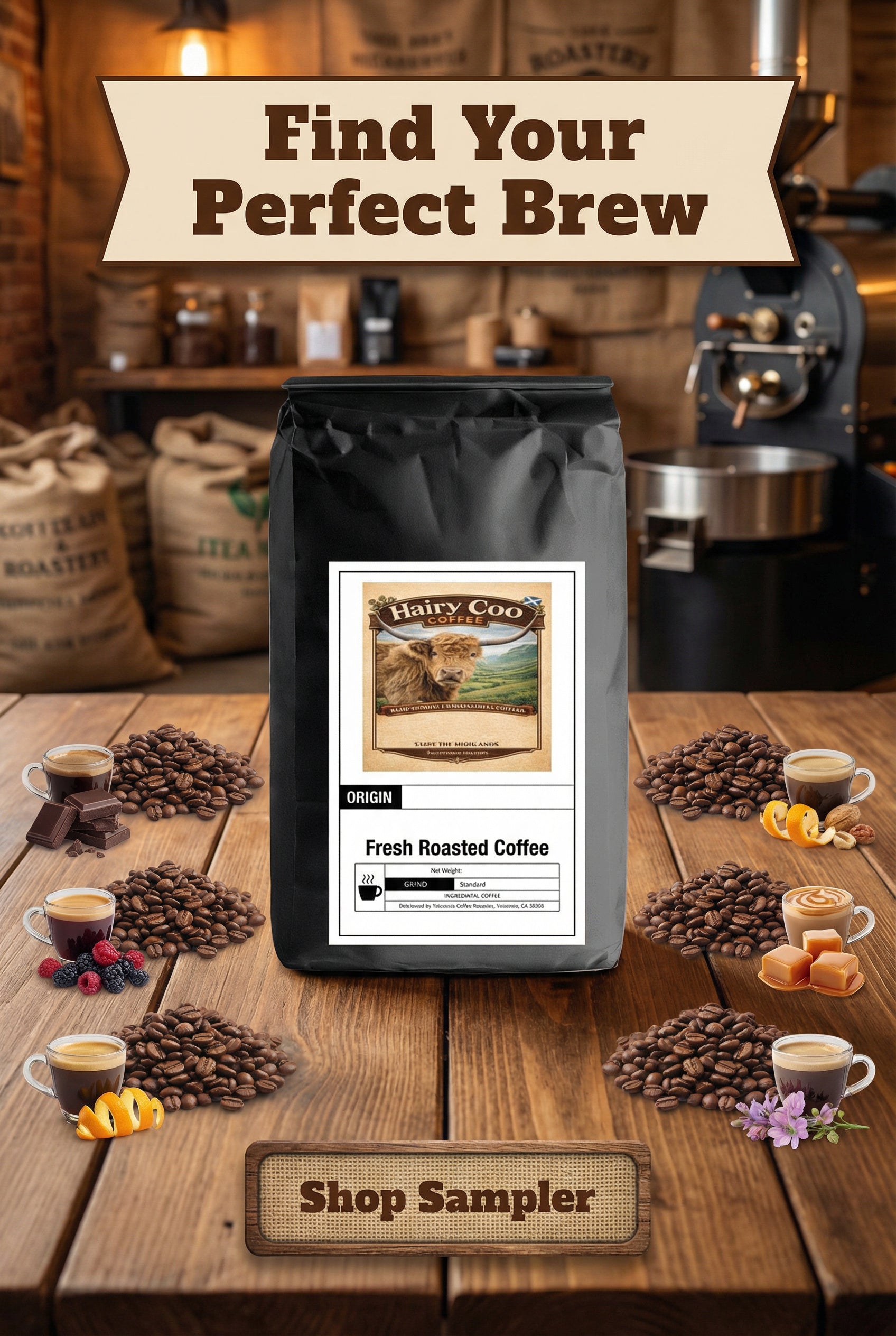 Single Origin Favorites Sample Pack – Hairy Coo Coffee